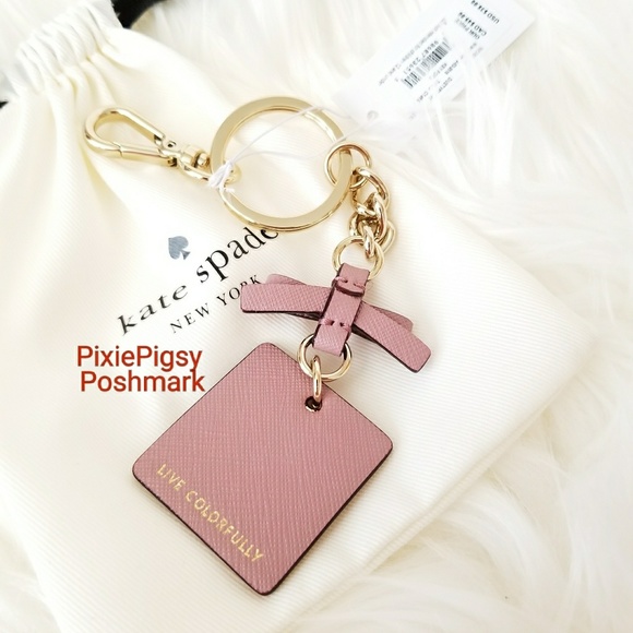 kate spade | Accessories | Hp Kate Spade Punch Out Spade Bow Key Fob ...